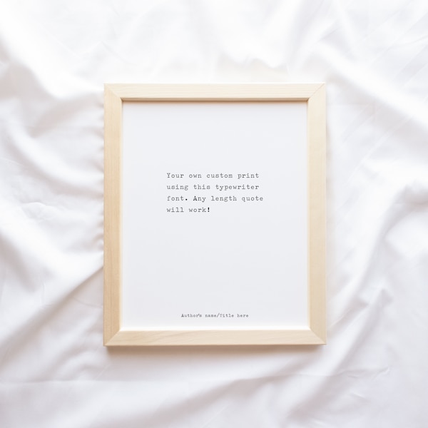 Custom Quote Frame - Etsy