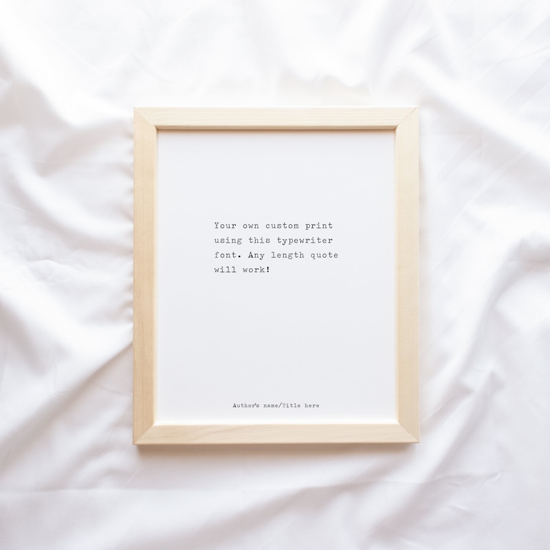 Custom Quote Frame - Etsy