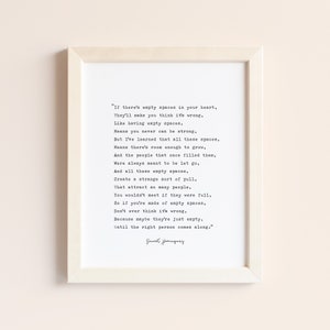 Inspirational wall art framed quote wall art Ernest | Etsy