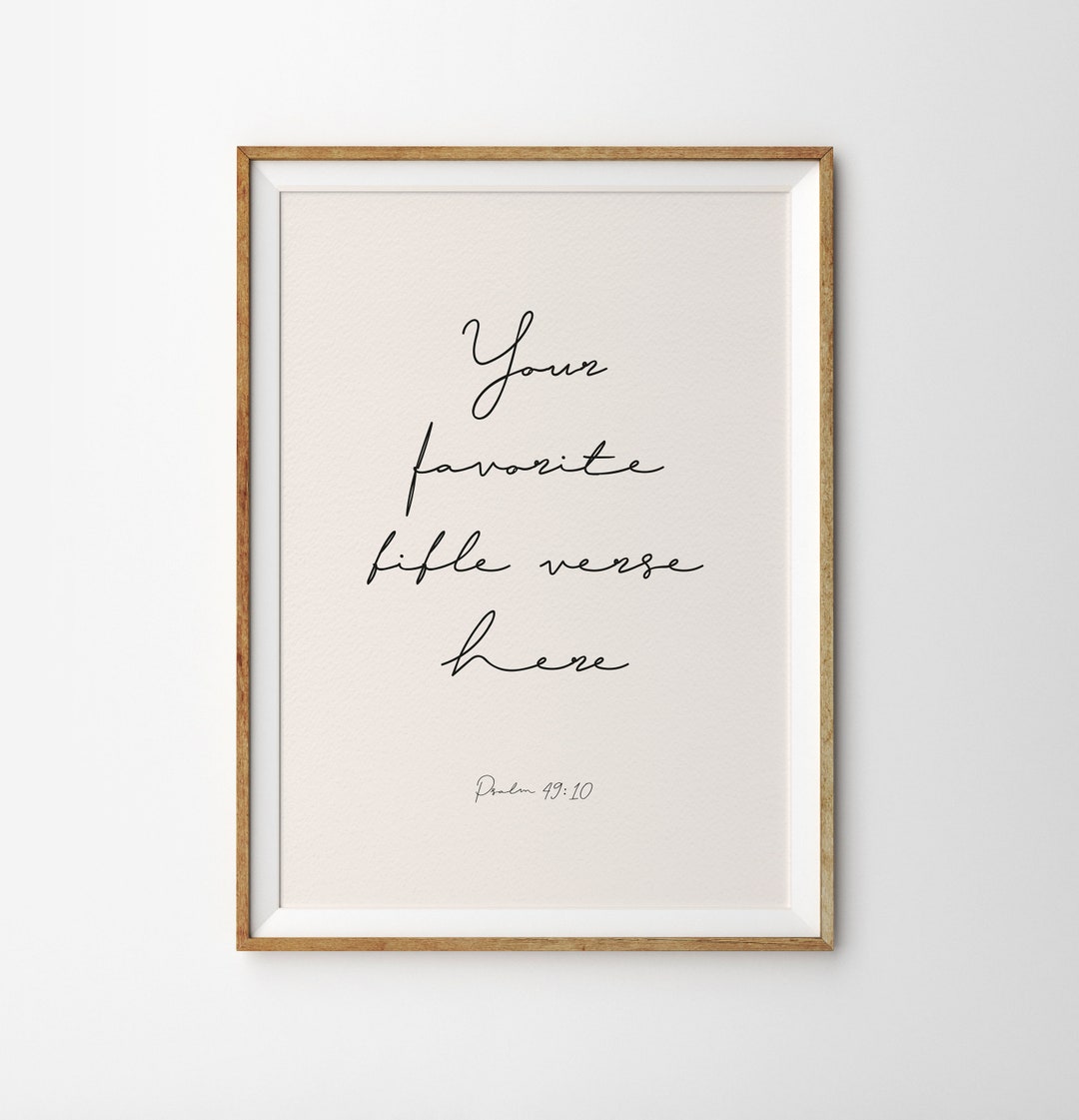 Bible Verse Print - Inspirational Scripture Wall Art - Christian Home ...