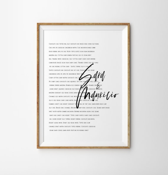 Custom Lyric Poster Custom Made Song Lyrics Art Print | Etsy