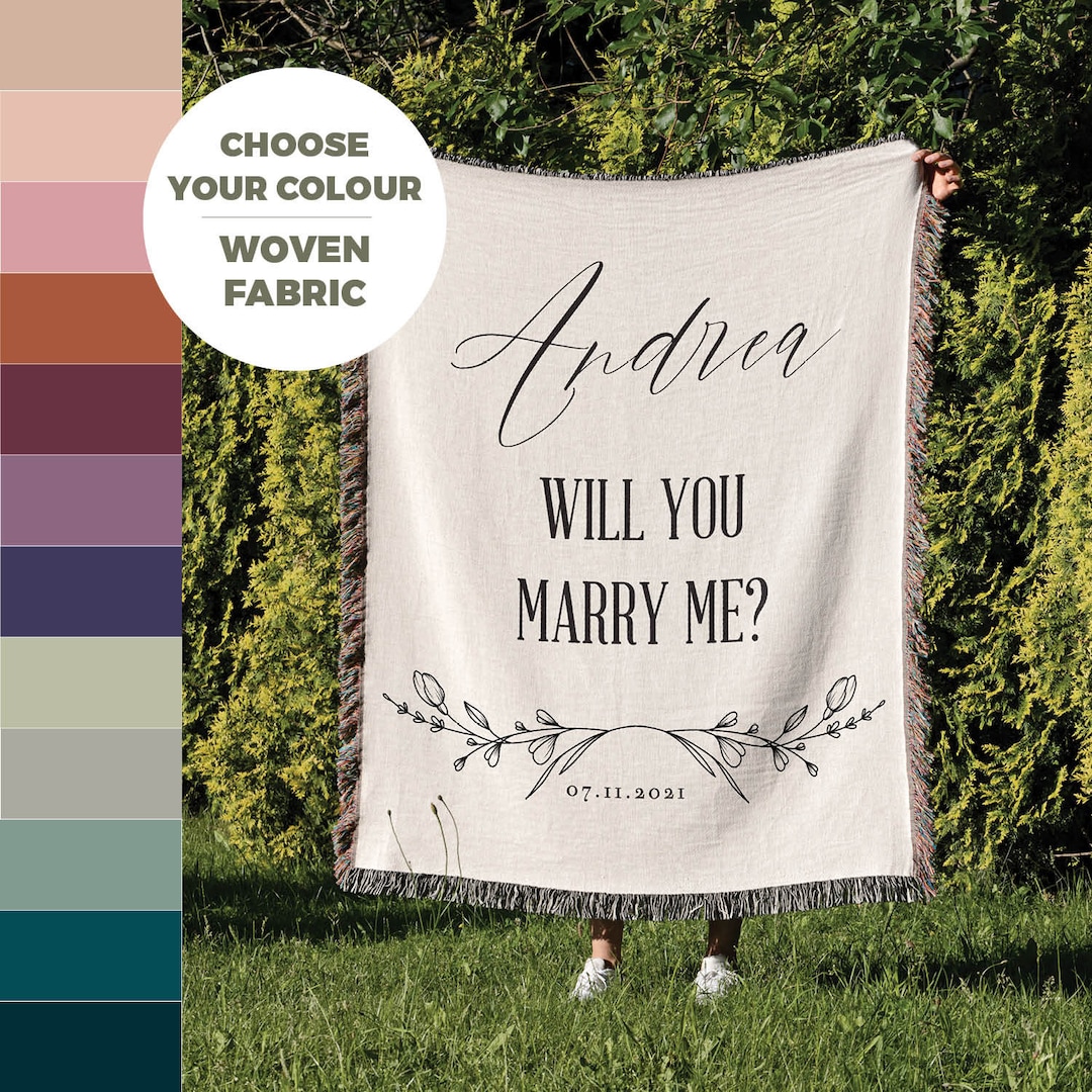 Proposal Sign Marry Me Sign Custom Proposal Blanket Marriage Proposal ...