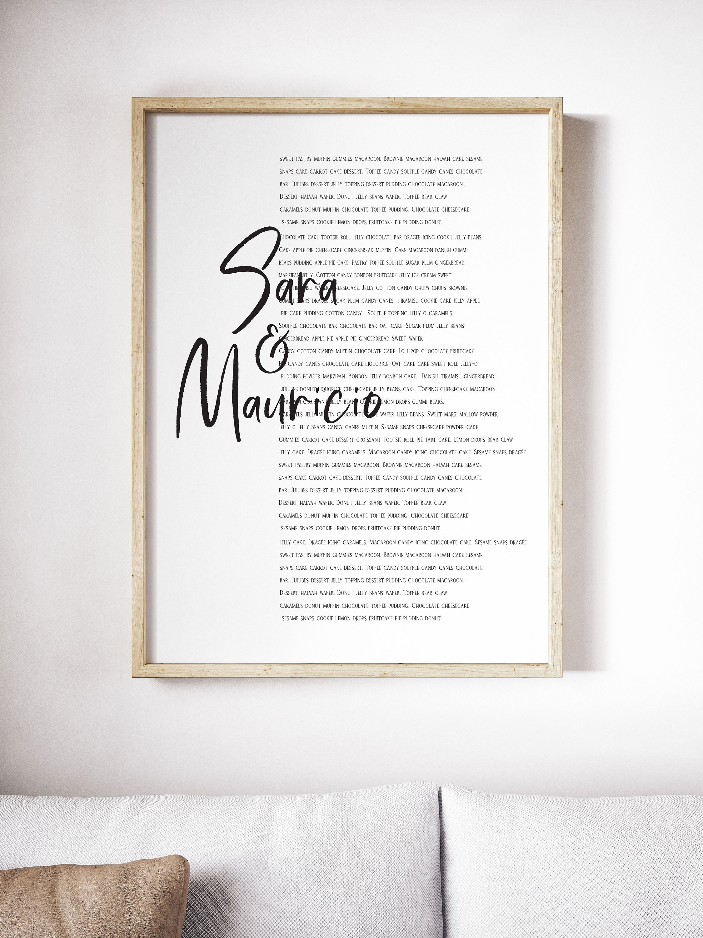 Custom Lyric Poster Custom Made Song Lyrics Art Print | Etsy
