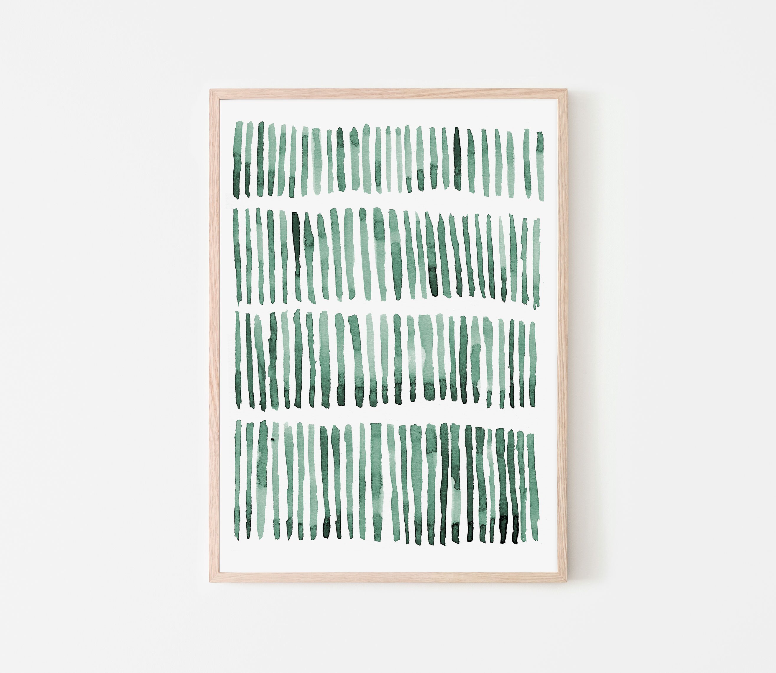 Green Abstract Watercolour Print BUNDLE Minimalist Print - Etsy Canada