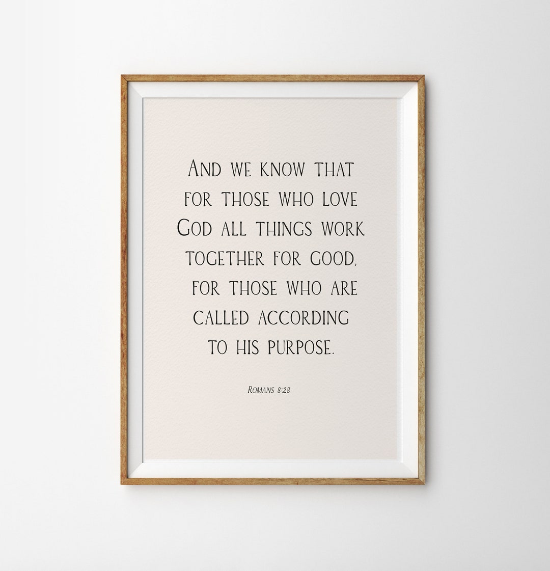 Custom Quote Print, Bible Verse Wall Art, Inspirational Scripture Decor ...