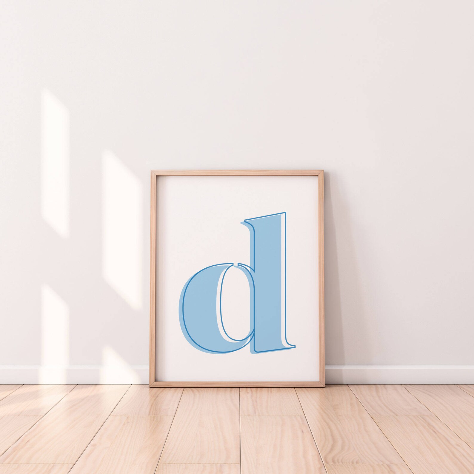 Baby Blue Nursery Boy Room Decor, Custom Letters Initial Prints, Baby ...
