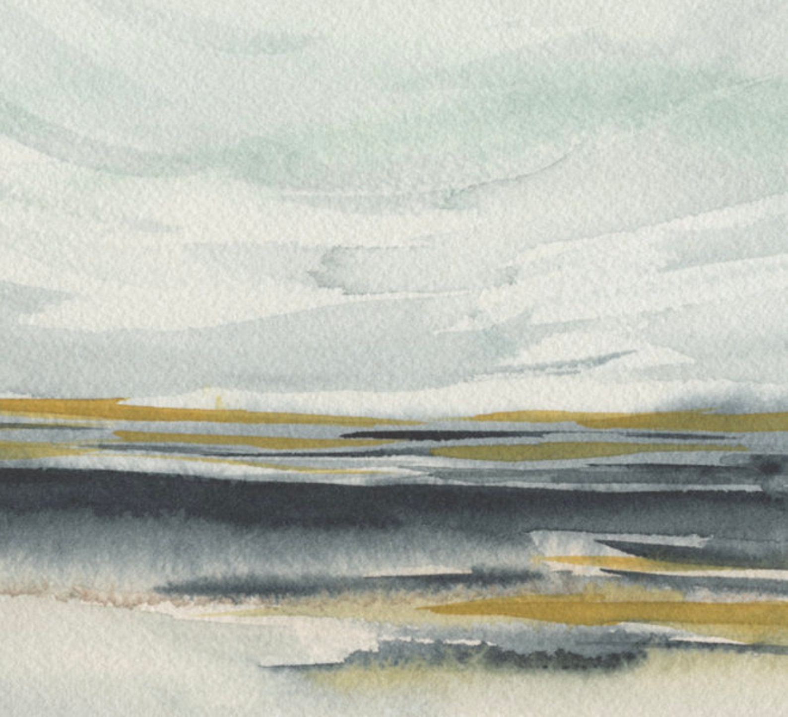 Abstract Landscape Watercolour Print Abstract Art Print - Etsy