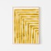 Yellow Ochre Scandinavian Art, Watercolour Poster, Contemporary Home ...