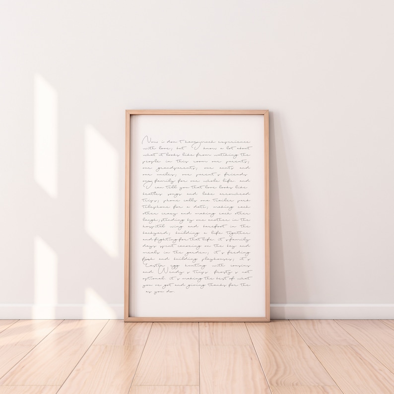 Custom Song Lyrics Poster Personalized Quote Poster Fine Art Print ...