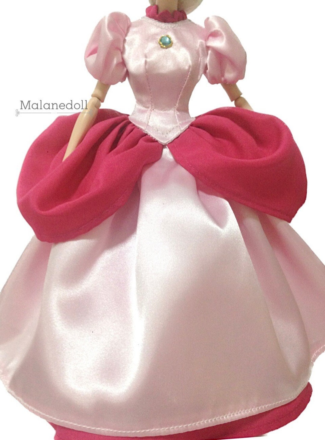 Princess Peach Inspired Doll Outfit: Fits 11.5-17 Inch Dolls - Etsy
