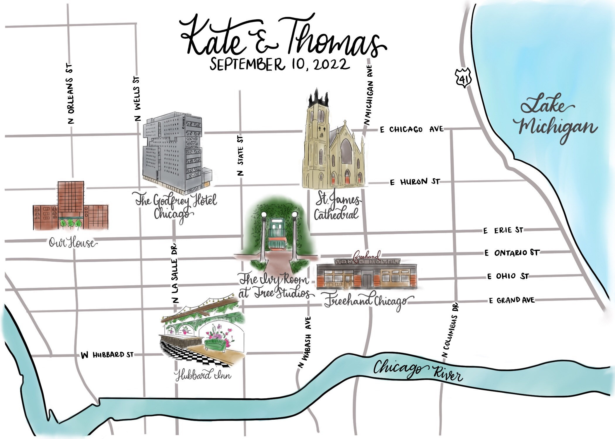 Map Of Chicago Attractions