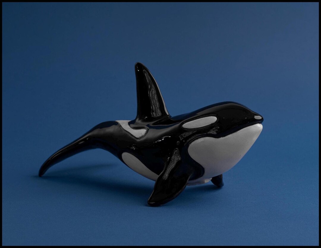 Orca Ceramic Figurine - Killer Whale Crafted With Love - Etsy