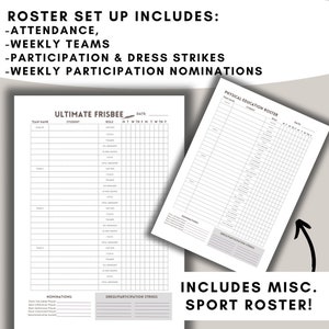 Complete Physical Education Packet With Roster, Sport Instructions, and ...