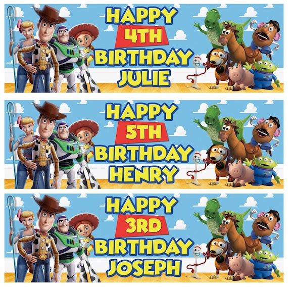 Toy Story Personalised Birthday Wall Sign TOY STORY PHOTO Personalised ...