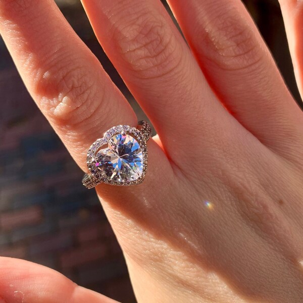 Heart Cut Ring - Etsy