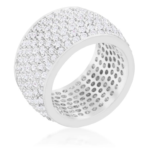 Wide Diamond Band - Etsy
