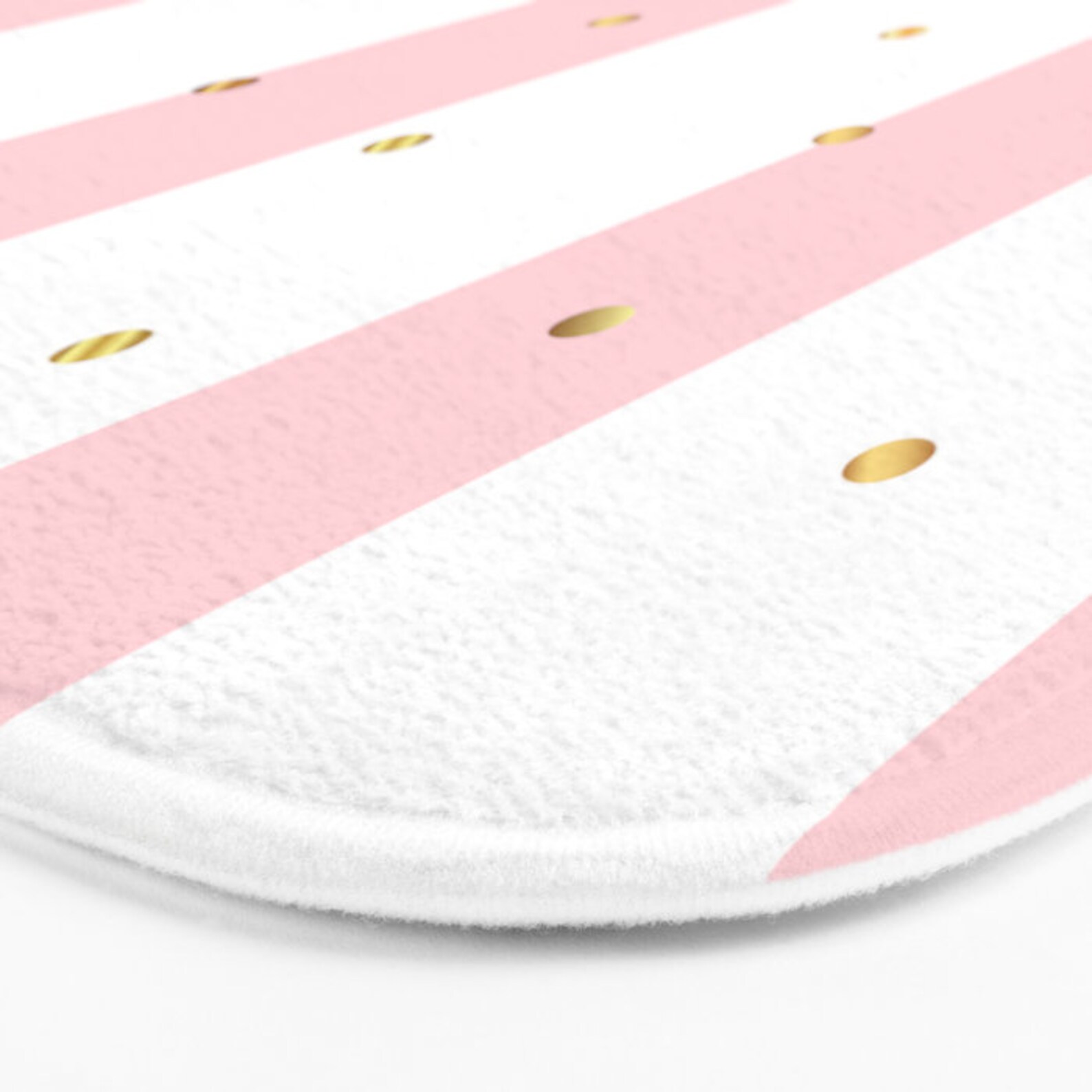 Blush Pink Stripes Shower Mat Pink White Bath Mat Pink | Etsy