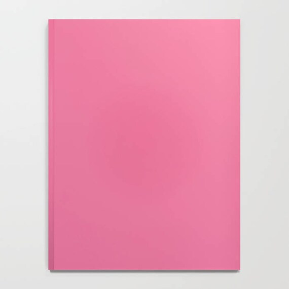 Items similar to Hot Pink Notebook, Solid Pink Journal, Unlined/Lined ...