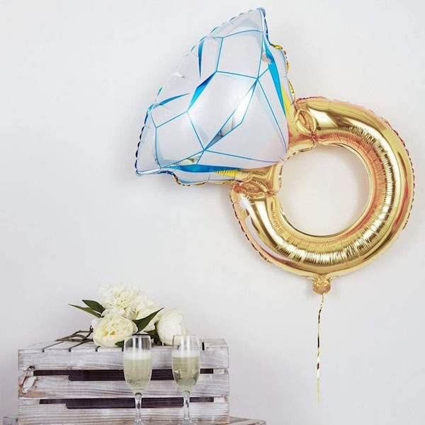 Wedding Ring Balloon - Etsy