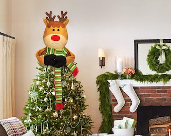 Reindeer Tree Topper | Etsy