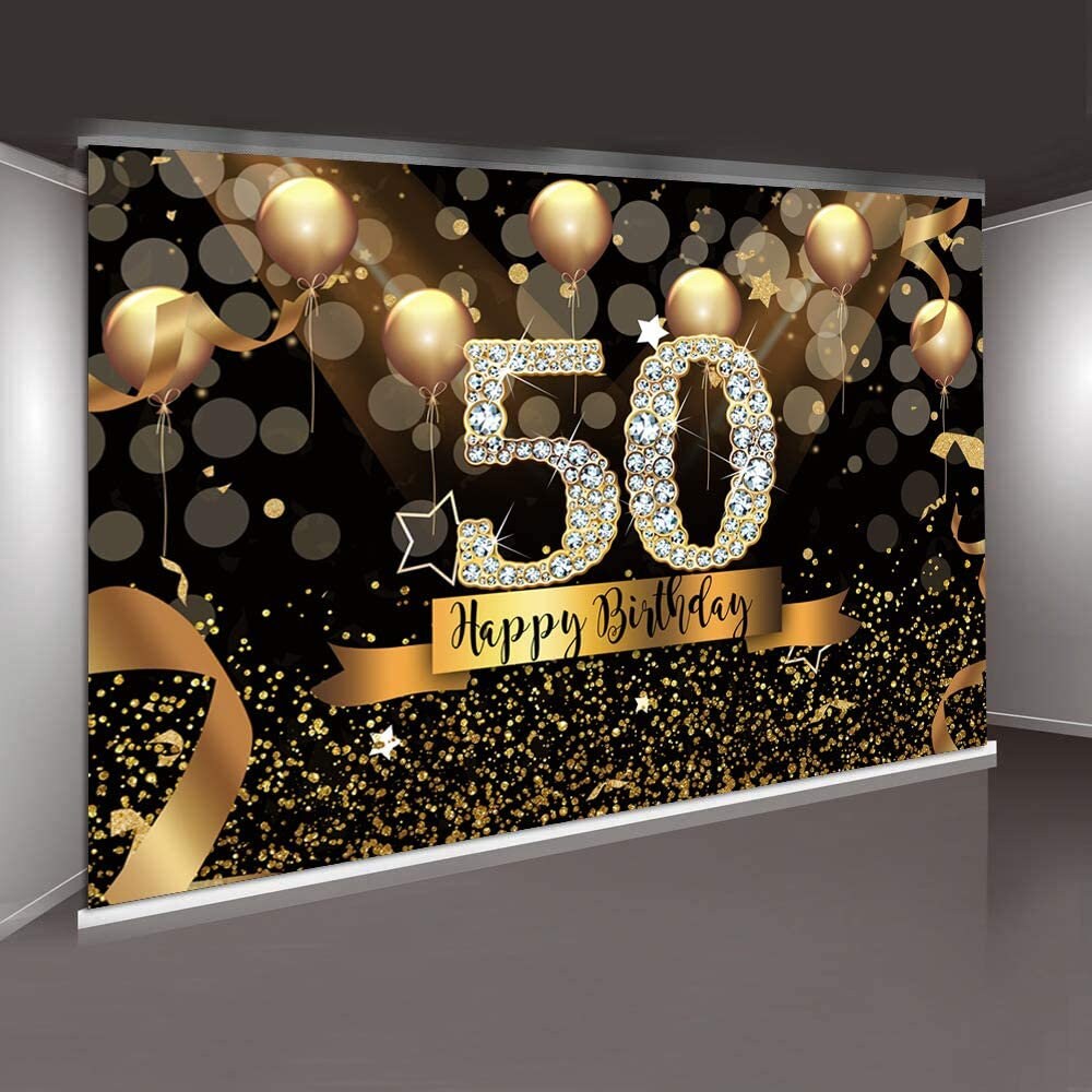 50th Birthday Backdrop Large 5 X 7 Backdrop 30th 40th 50th | Etsy Canada