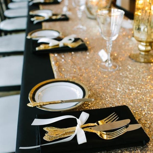 Gold Table Runner - Etsy