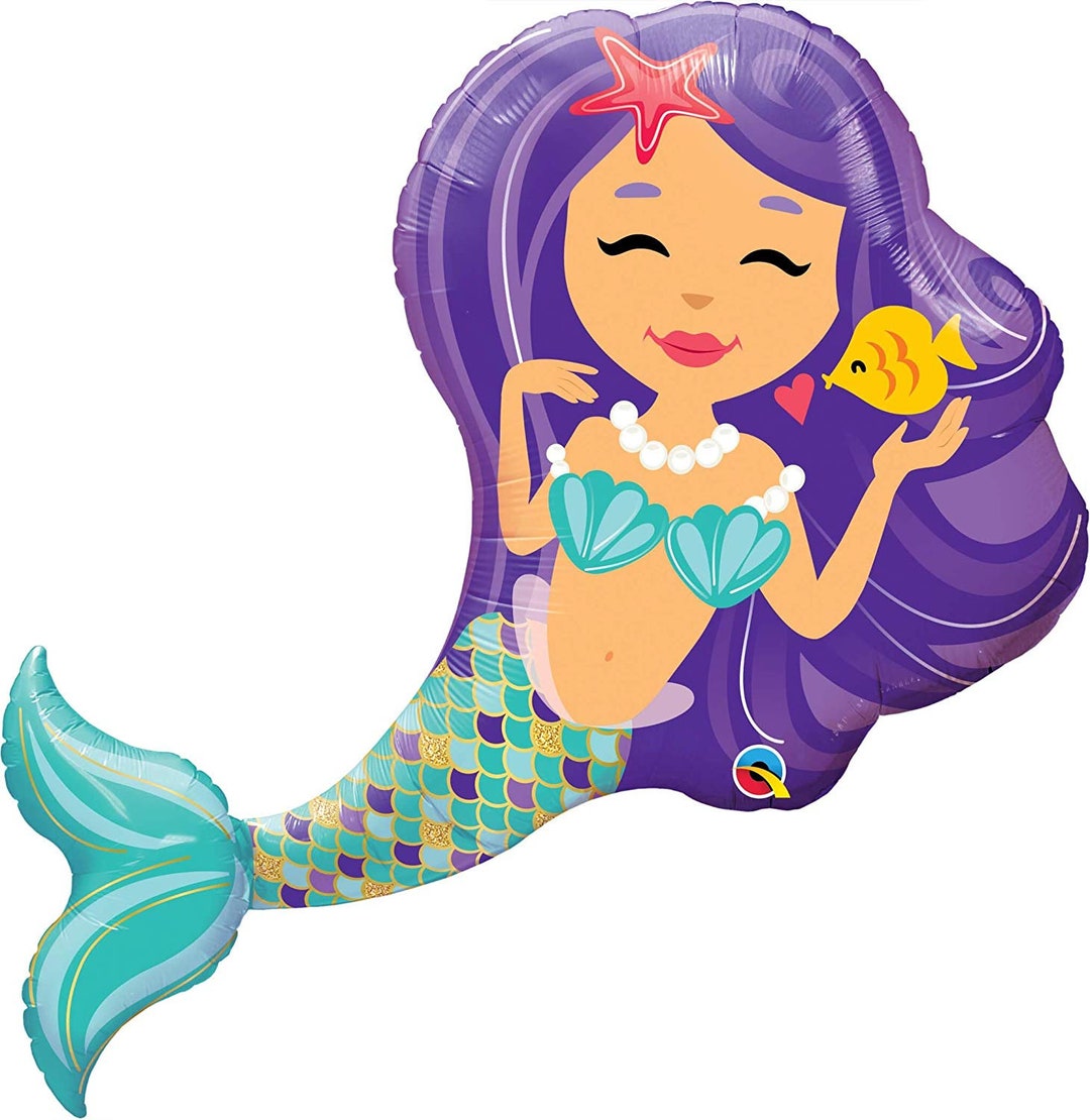 Mermaid Balloon Under the Sea Mermaid Party - Etsy