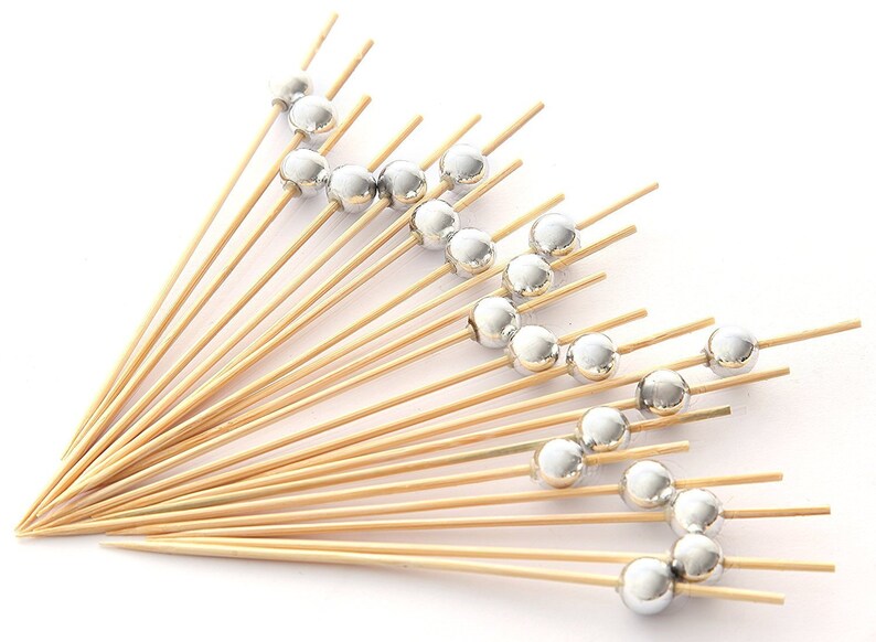 Cocktail Picks Handmade Bamboo Party Supplies Appetizer - Etsy