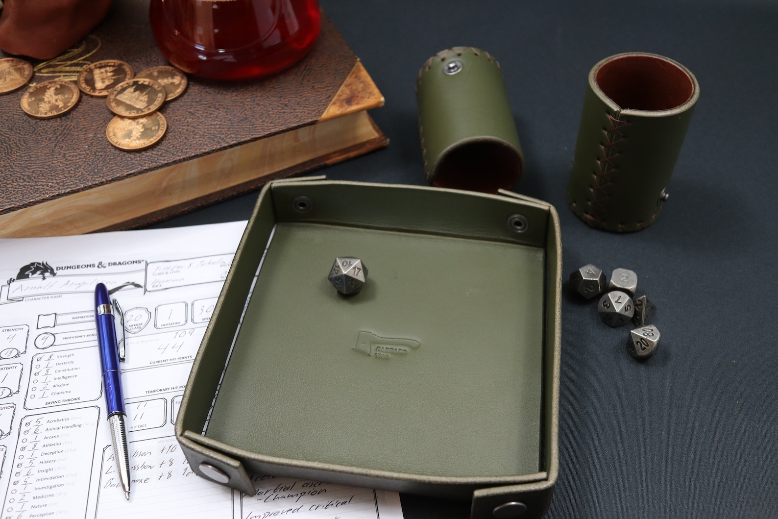 PDF Pattern: Dice Scroll - Modular Rollable Dice Tray With Two Dice ...