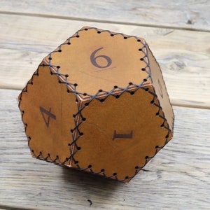 PDF Pattern: Leather D12 Dice Bag. Files to Cut by Hand or With a Laser ...