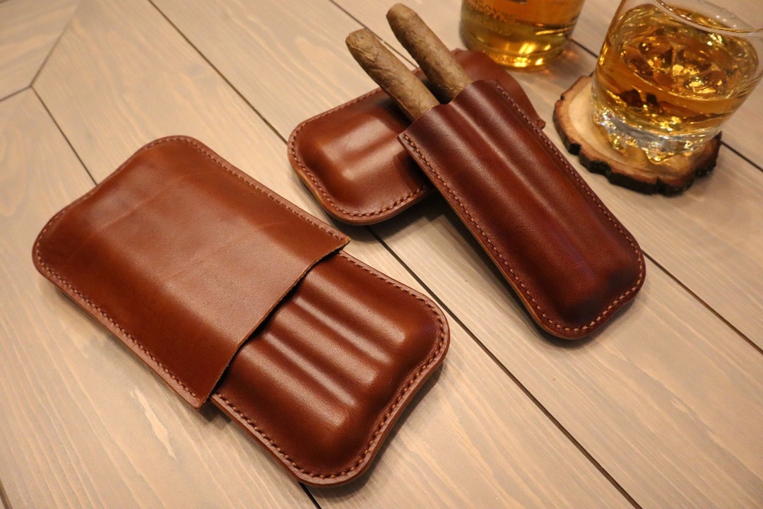 PDF Pattern: Leather Cigar Case in Two Parts and Room for Two or Three ...