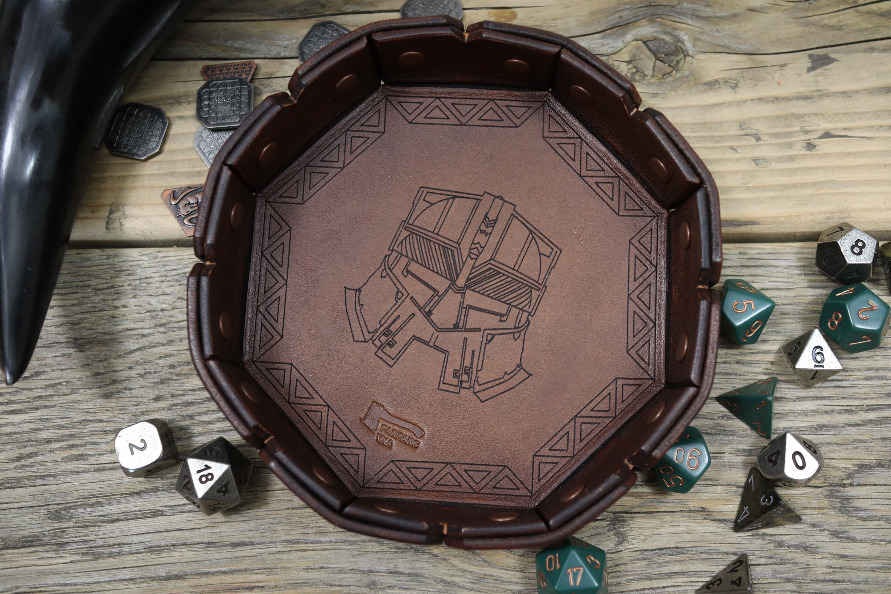 PDF Pattern: Leather Dwarven Dice Tray. Six Engraving Options! Files ...