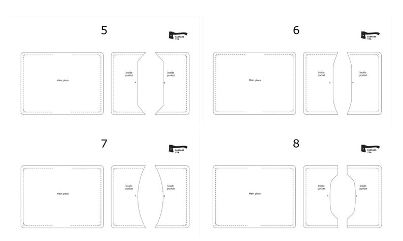 PDF Pattern: 12 Folding Minimalist Leather Wallets. With Video ...