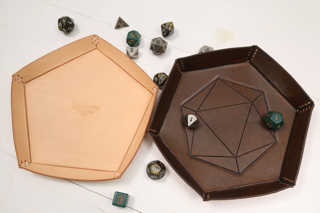 PDF Pattern: Hexagonal and Pentagonal Dice Trays With D20 and Pentagon ...