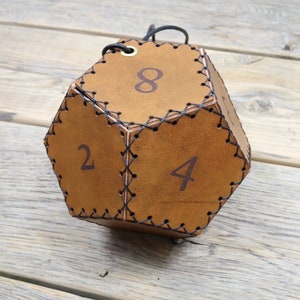 PDF Pattern: Leather D12 Dice Bag. Files to Cut by Hand or With a Laser ...