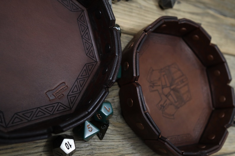 PDF Pattern: Leather Dwarven Dice Tray. Six Engraving Options! Files ...
