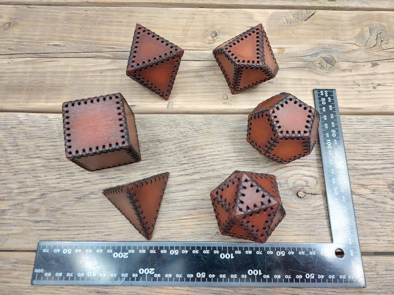 PDF Pattern: Leather D&D Dice Scaled Up. Files to Cut by Hand - Etsy
