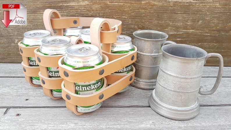 PDF Pattern: Leather Beer Carrier - Etsy