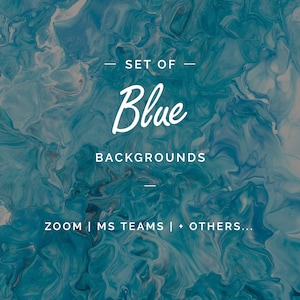 Virtual Meeting Background | Blue Zoom Background | 12 Background ...