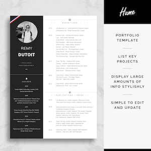 Creative Professional Resume Template for Freelancers Split Resume ...