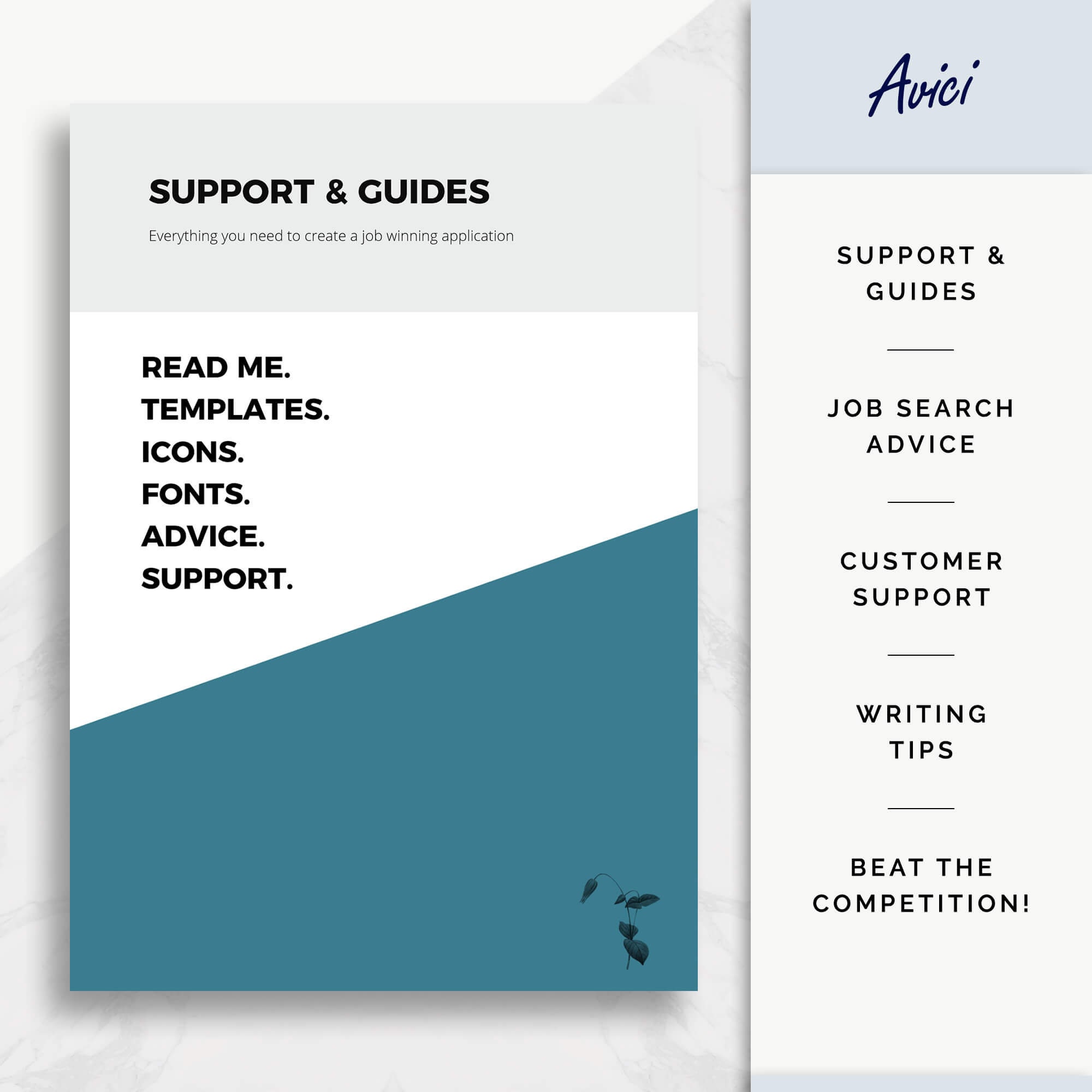 Minimalistic Resume Template MS Word, Google, Pages 1 Page Resume ...