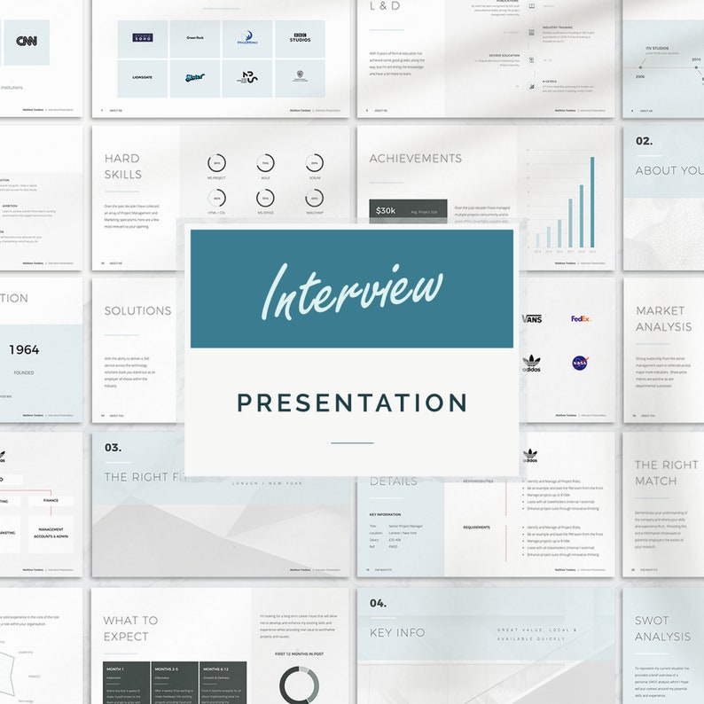 Job Interview Template Powerpoint Presentation Template Etsy UK Job Interview Template Powerpoint Presentation Template Etsy UK