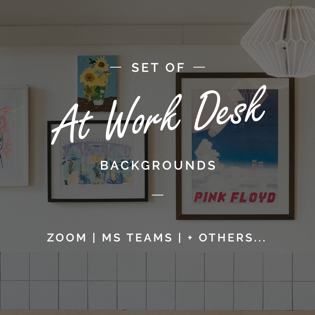 At Work Desk Zoom Background | Zoom Virtual Meeting Background | 9 ...