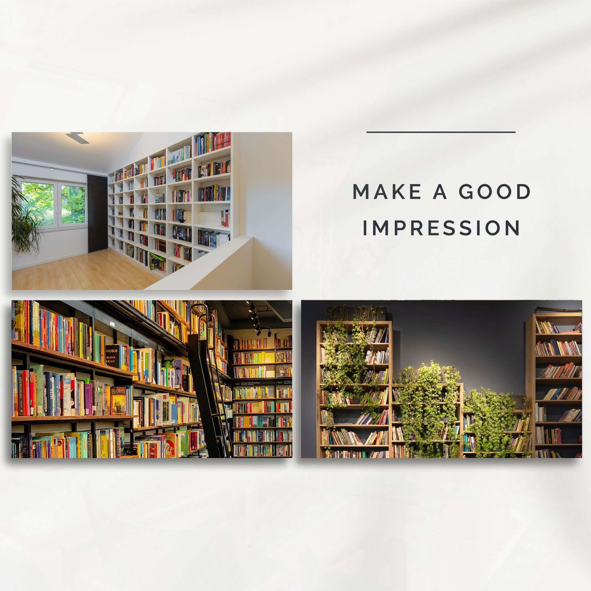 Bookcase Zoom Background | Virtual Meeting Bookshelf Background | 9 ...