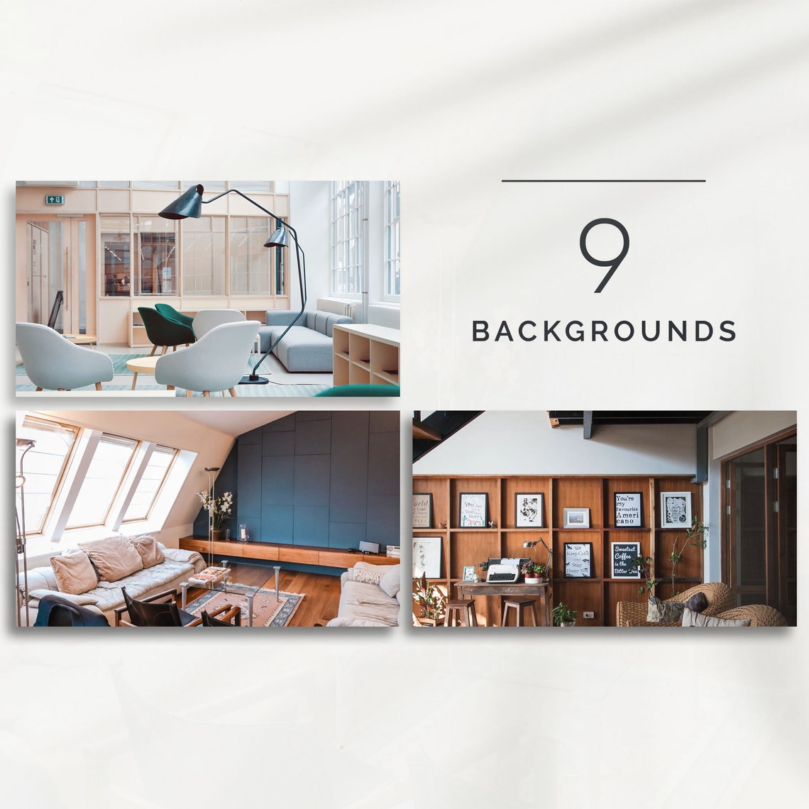 Modern Office Zoom Backgrounds: Virtual Meeting Backdrop Bundle ...