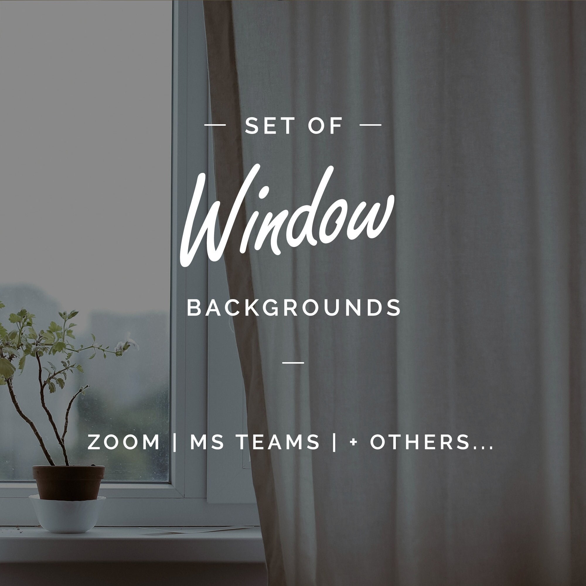 Window Backgrounds for Virtual Meetings, Zoom Window Backgrounds, Teams ...