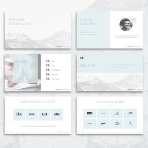 Job Interview Template / Powerpoint Presentation Template / Slide Deck ...