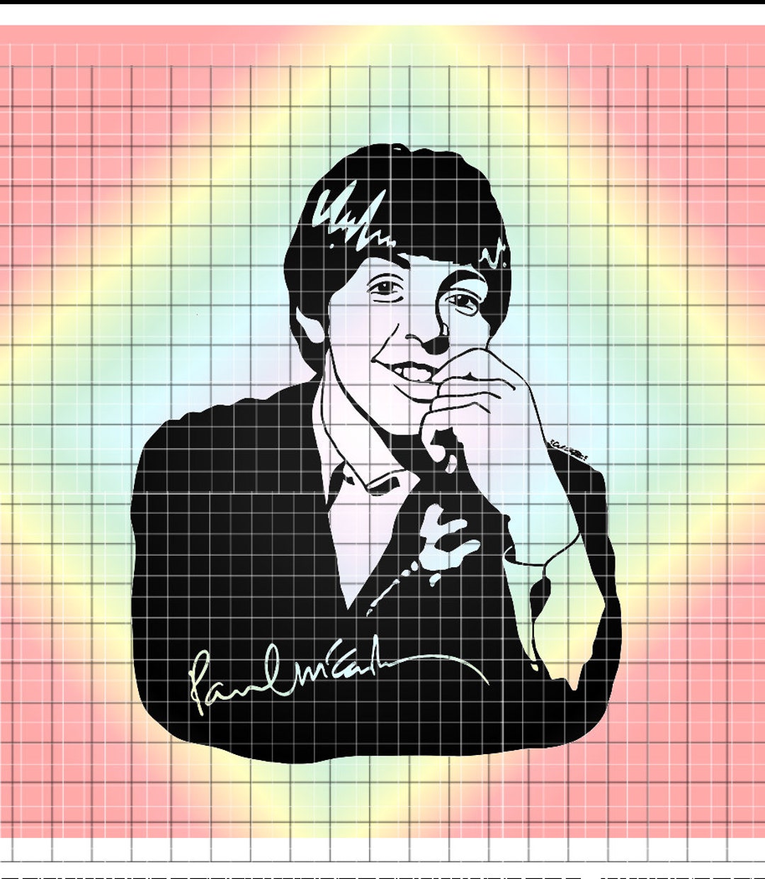 THE BEATLES - Paul Mccartney - HTV, Svg,dxf,png,pdf Cut File & Graphic ...