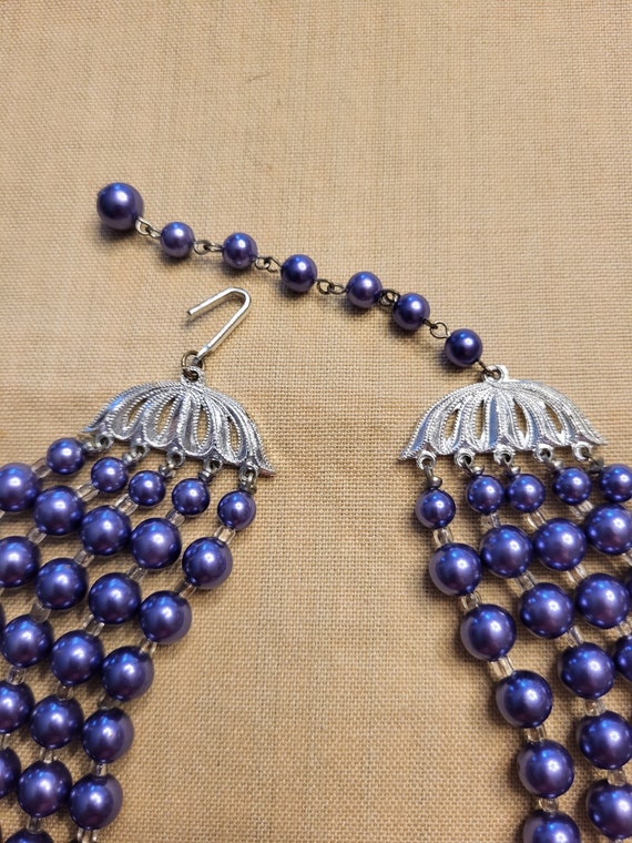 Vintage 5 Strand Pearl and Glass Bead Necklace - Gem