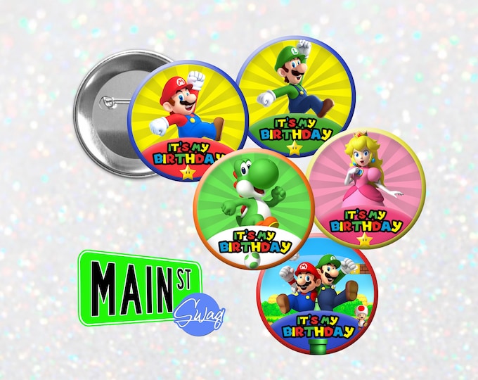 MARIO Cat Buttons - Etsy